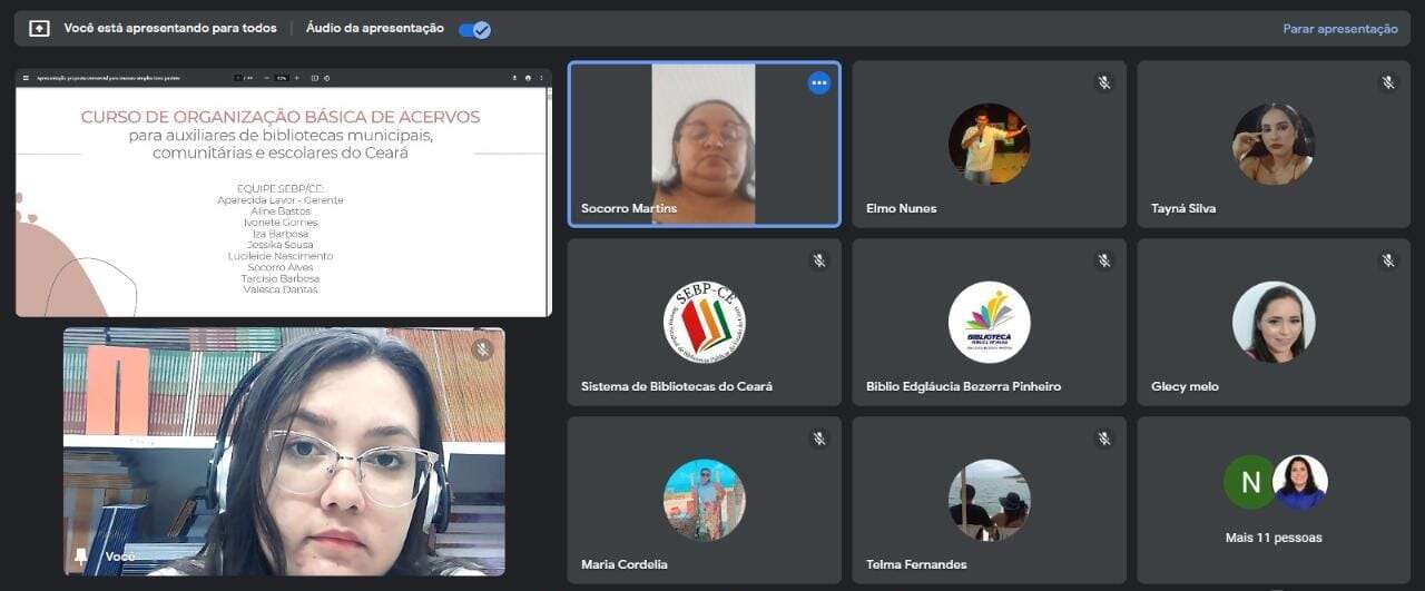 Sistema Estadual de Bibliotecas Públicas do Ceará (SEBP/CE) promoveu ...